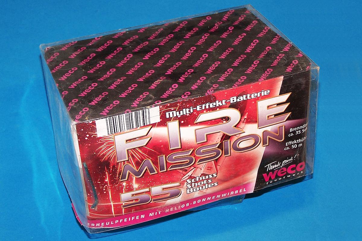Weco FIRE Mission - Feuerwerksvitrine