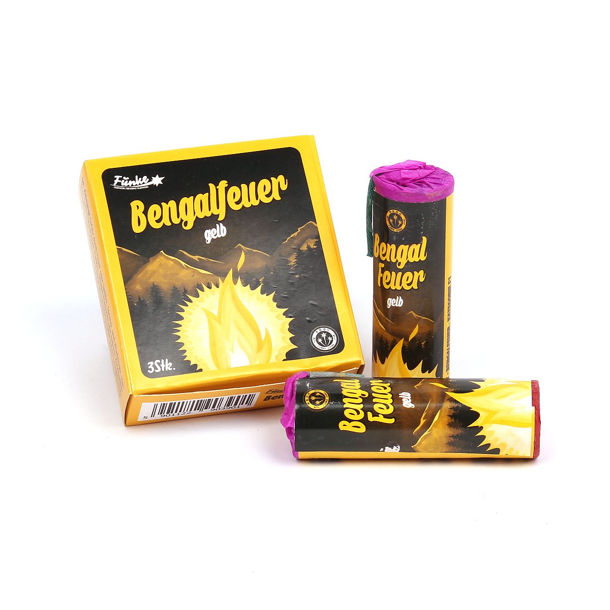 Funke Bengalfeuer Gelb - Feuerwerksvitrine