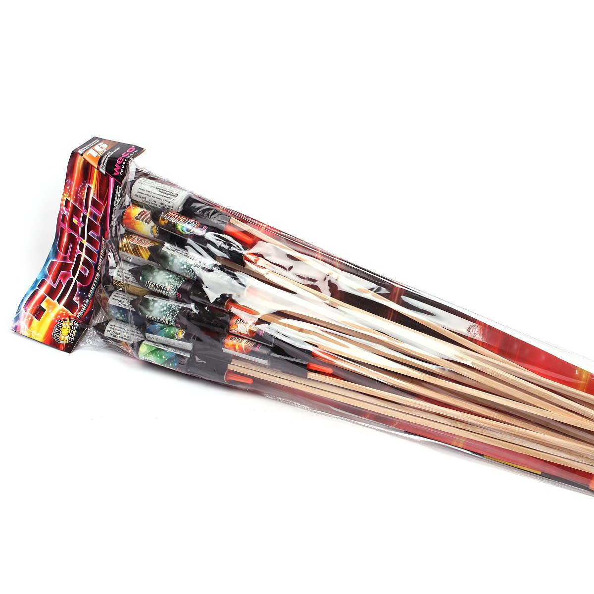 Weco Flash Point 16er Raketensortiment - Feuerwerksvitrine