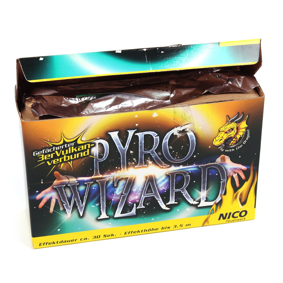 Nico Pyro Wizard Vulkanfächer - Feuerwerksvitrine