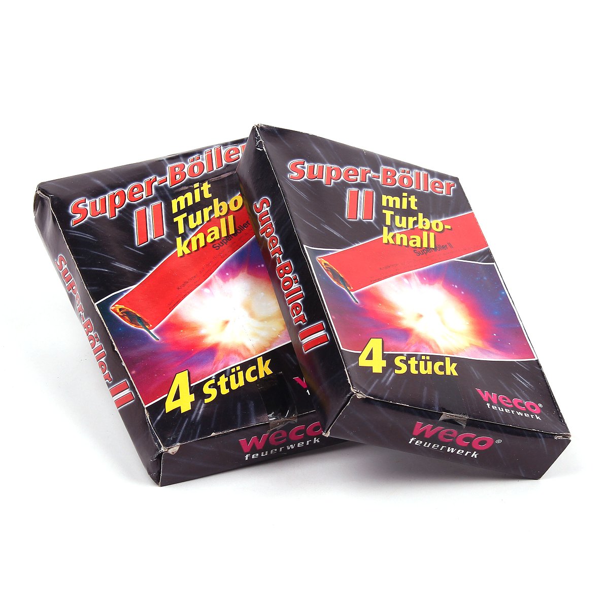 Weco Super Böller 2 Schachtel Turbo Knalleffekt - Feuerwerksvitrine