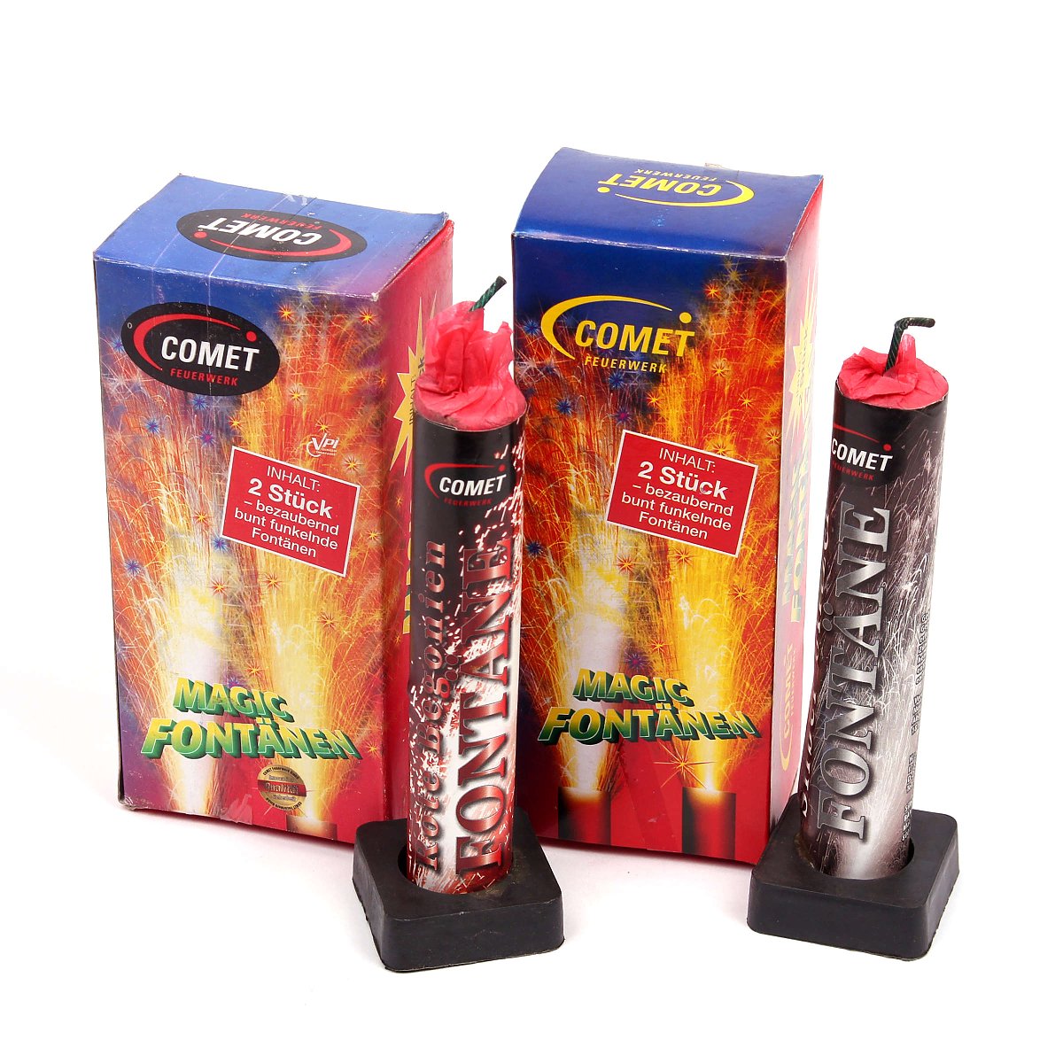 Comet Magic Fontänen 2er Kat. 2 - Feuerwerksvitrine