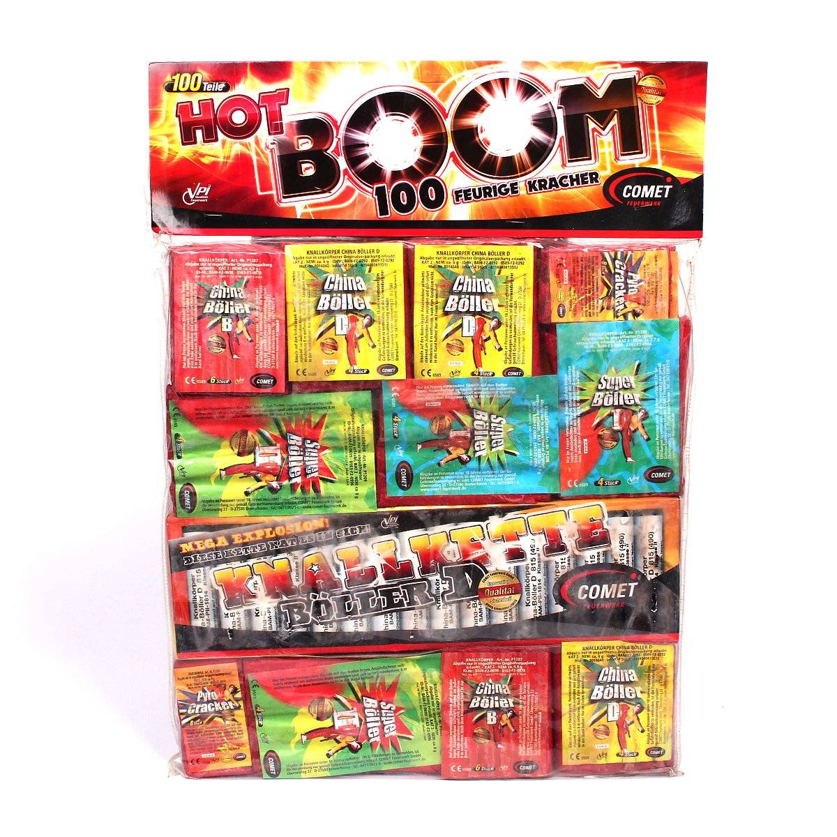 Comet HOT Boom Riesen Knallsortiment - Feuerwerksvitrine
