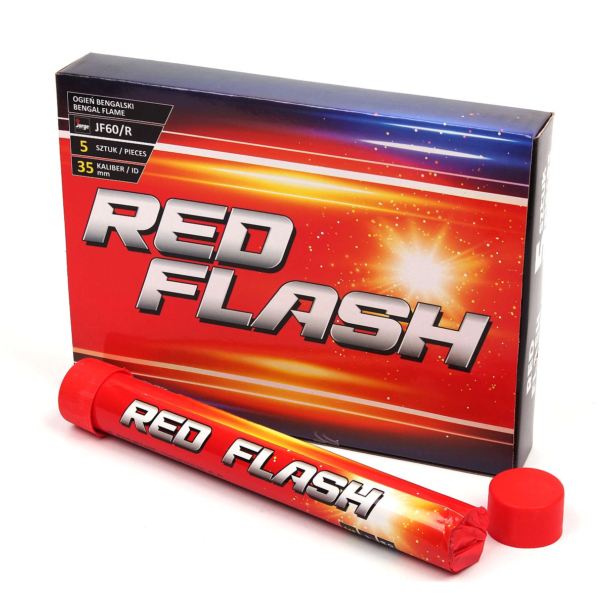 Jorge JF60/R Red Flash F1 Bengalo - Feuerwerksvitrine