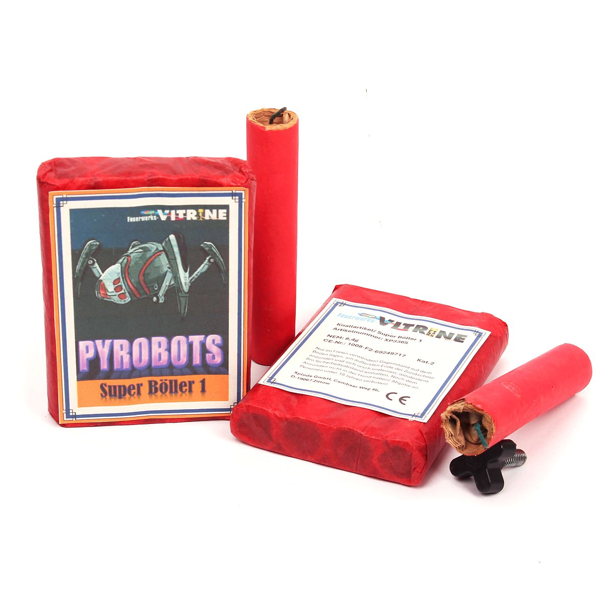 Feuerwerksvitrine Pyrobots Super Böller 1 XP - Feuerwerksvitrine