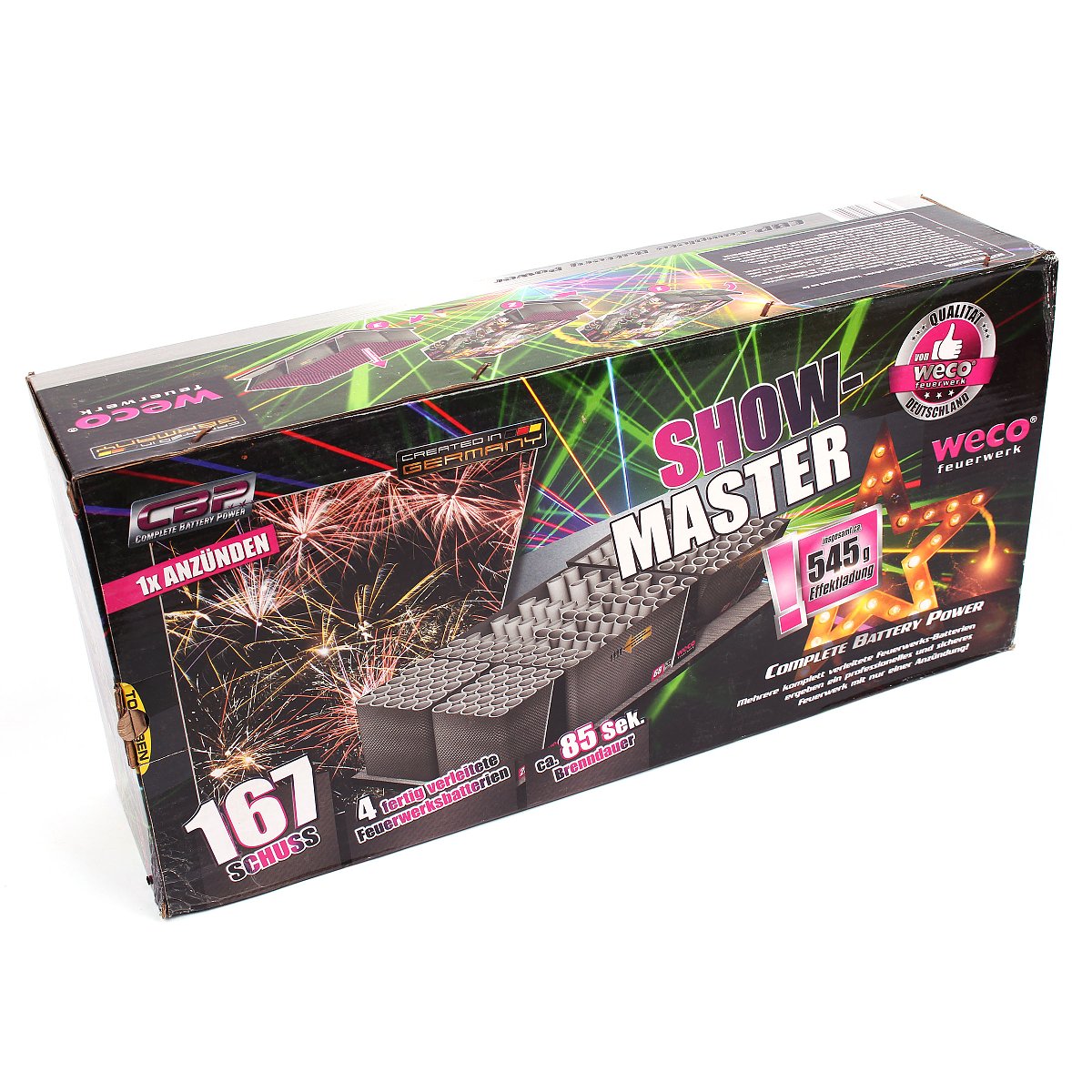 Weco Show Master Verbundbrett - Feuerwerksvitrine