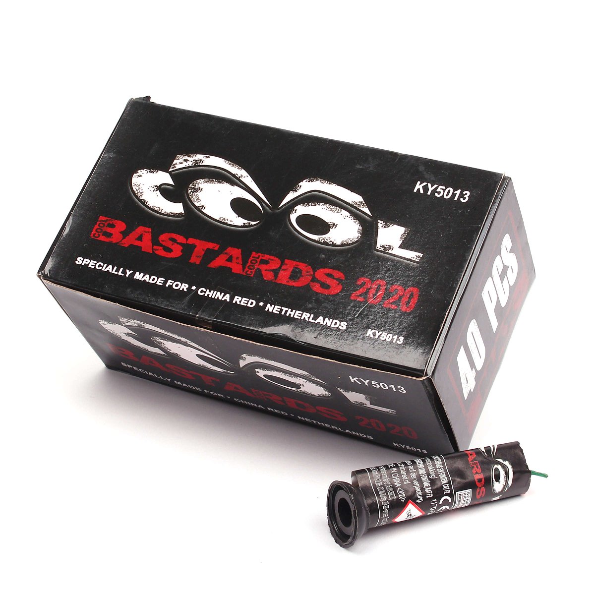 Red China Cool Bastards 40er - Feuerwerksvitrine