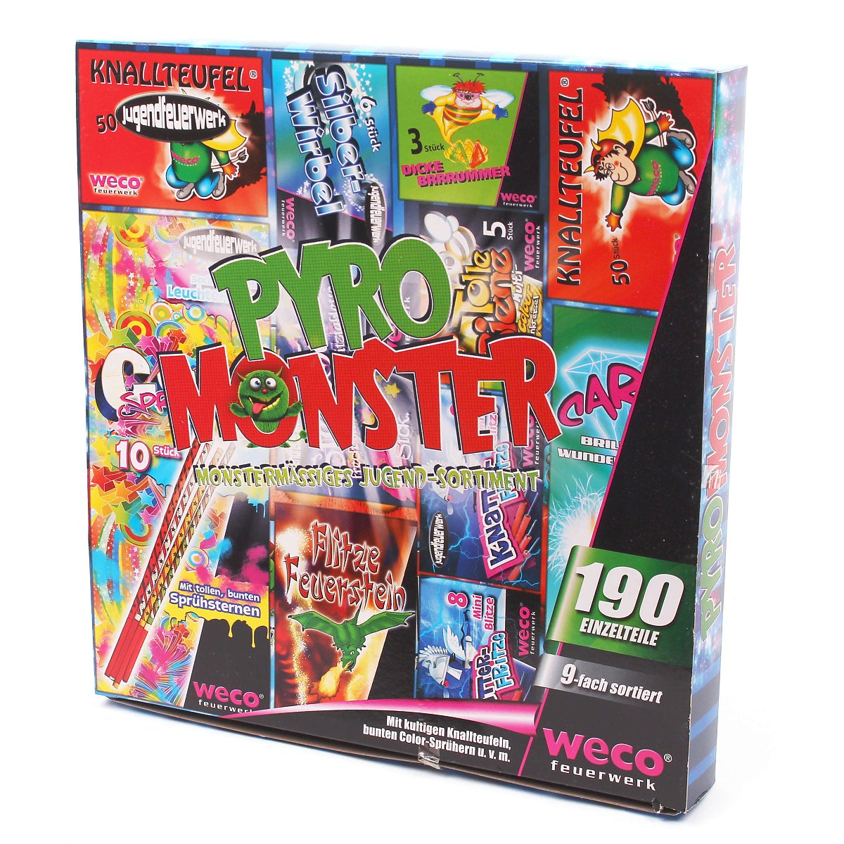 Weco Pyro Monster XXL Jugendsortiment - Feuerwerksvitrine