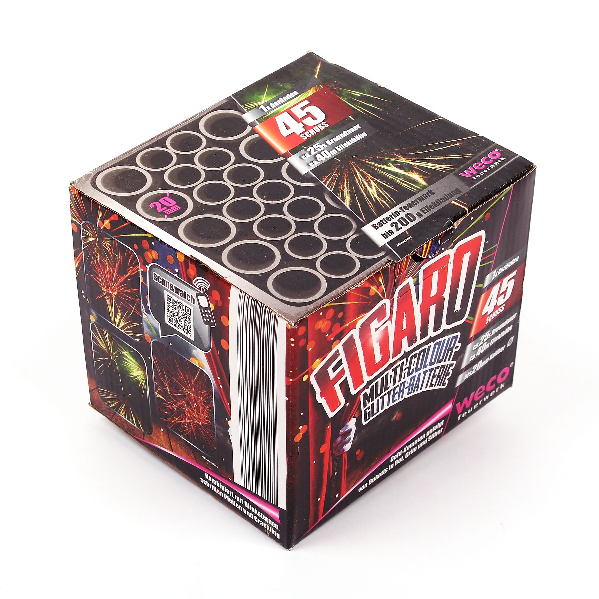 Weco Figaro 45 Schussbatterie - Feuerwerksvitrine