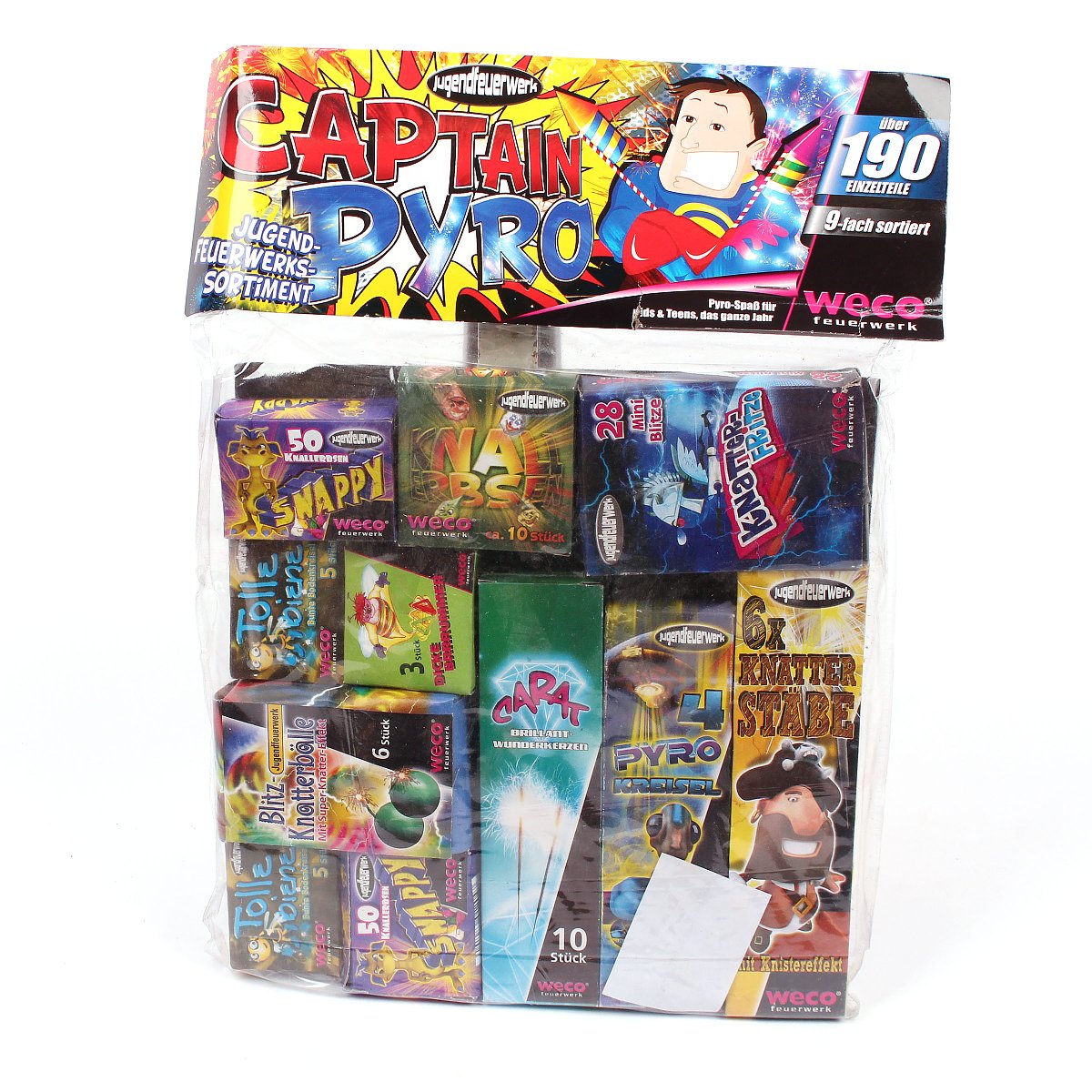 Weco Captain Pyro XL Sortiment - Feuerwerksvitrine