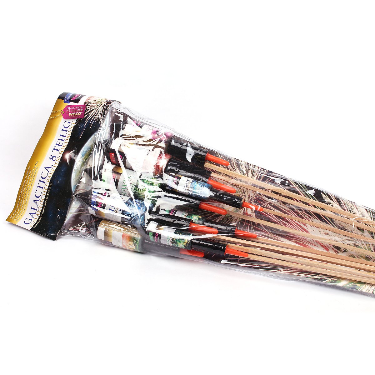 Weco Galactica Raketensortiment - Feuerwerksvitrine