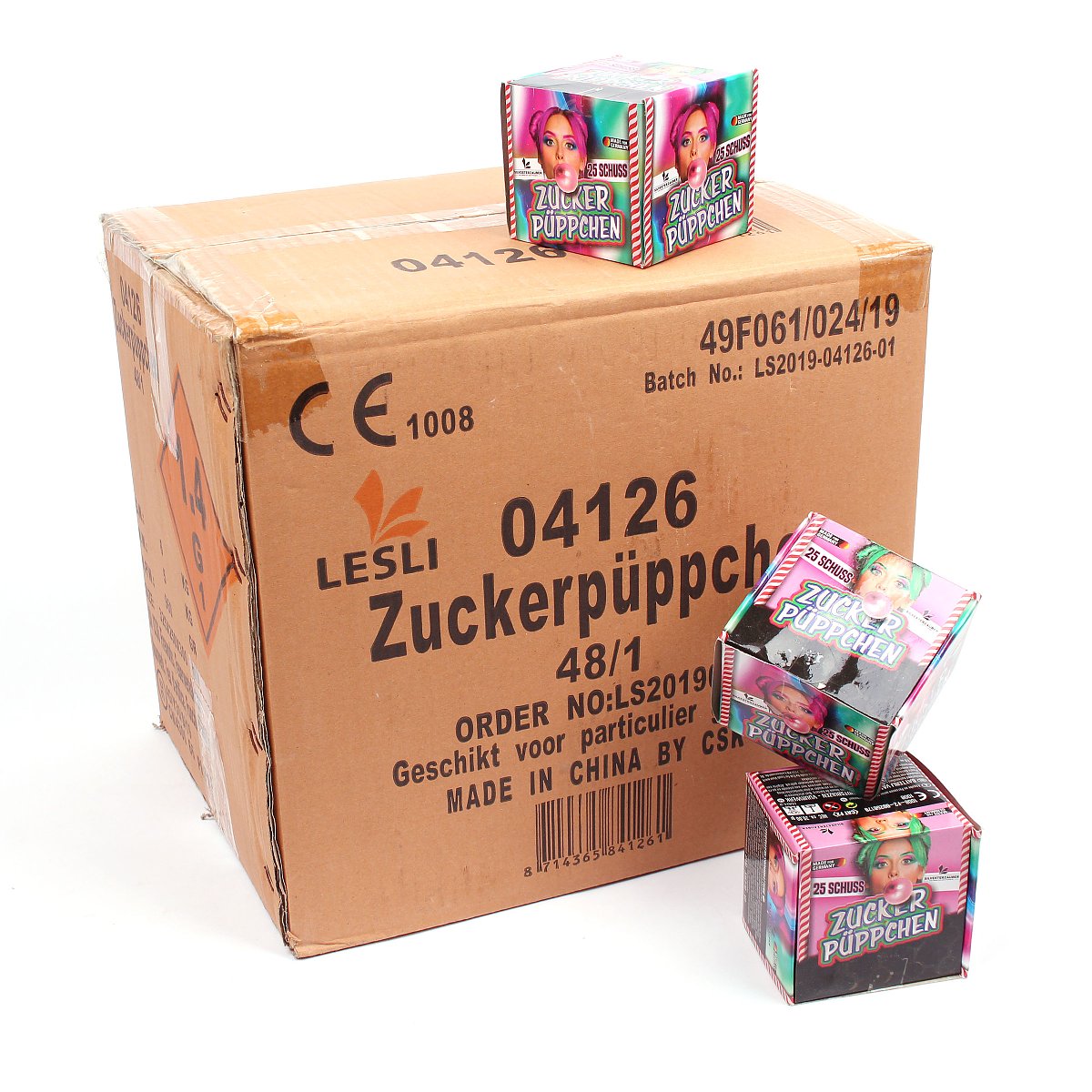 Lesli Zuckerpüppchen 48er VE - Angebot - Feuerwerksvitrine