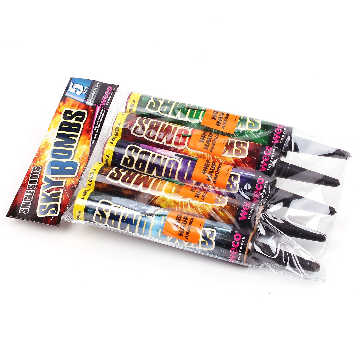 Weco Sky Bombs 5er - Feuerwerksvitrine
