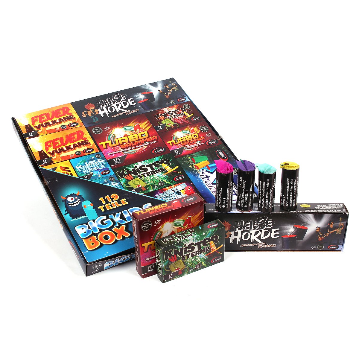 Comet Big Kids Box XXL Jugendsortiment - Feuerwerksvitrine