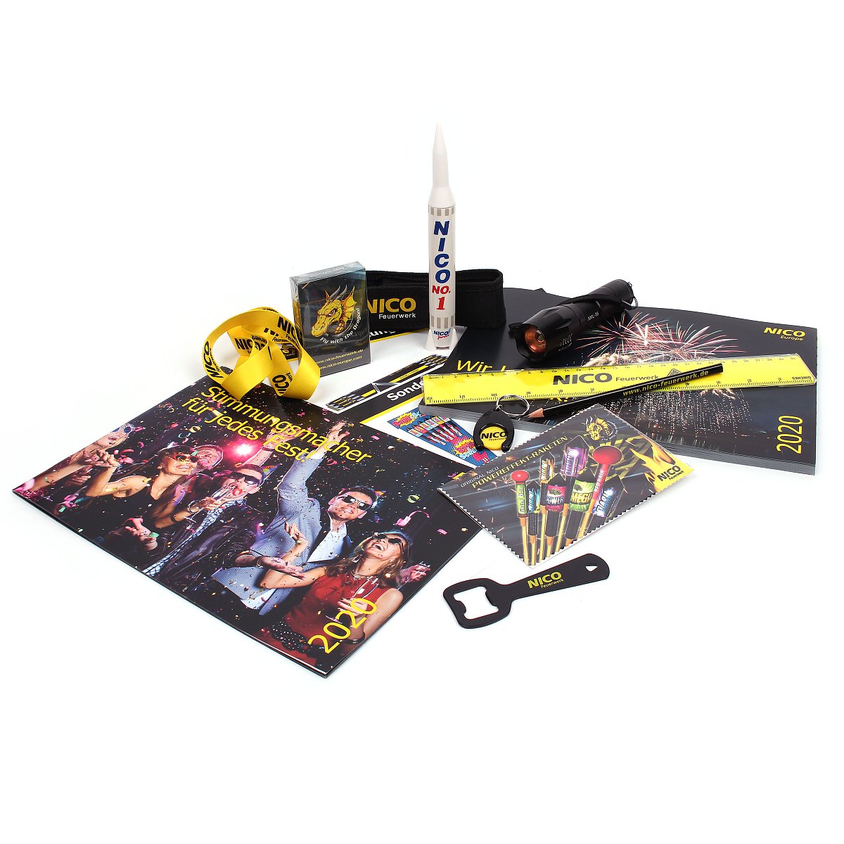 Nico Merch-Konvolut 1 Gratisartikel - Feuerwerksvitrine