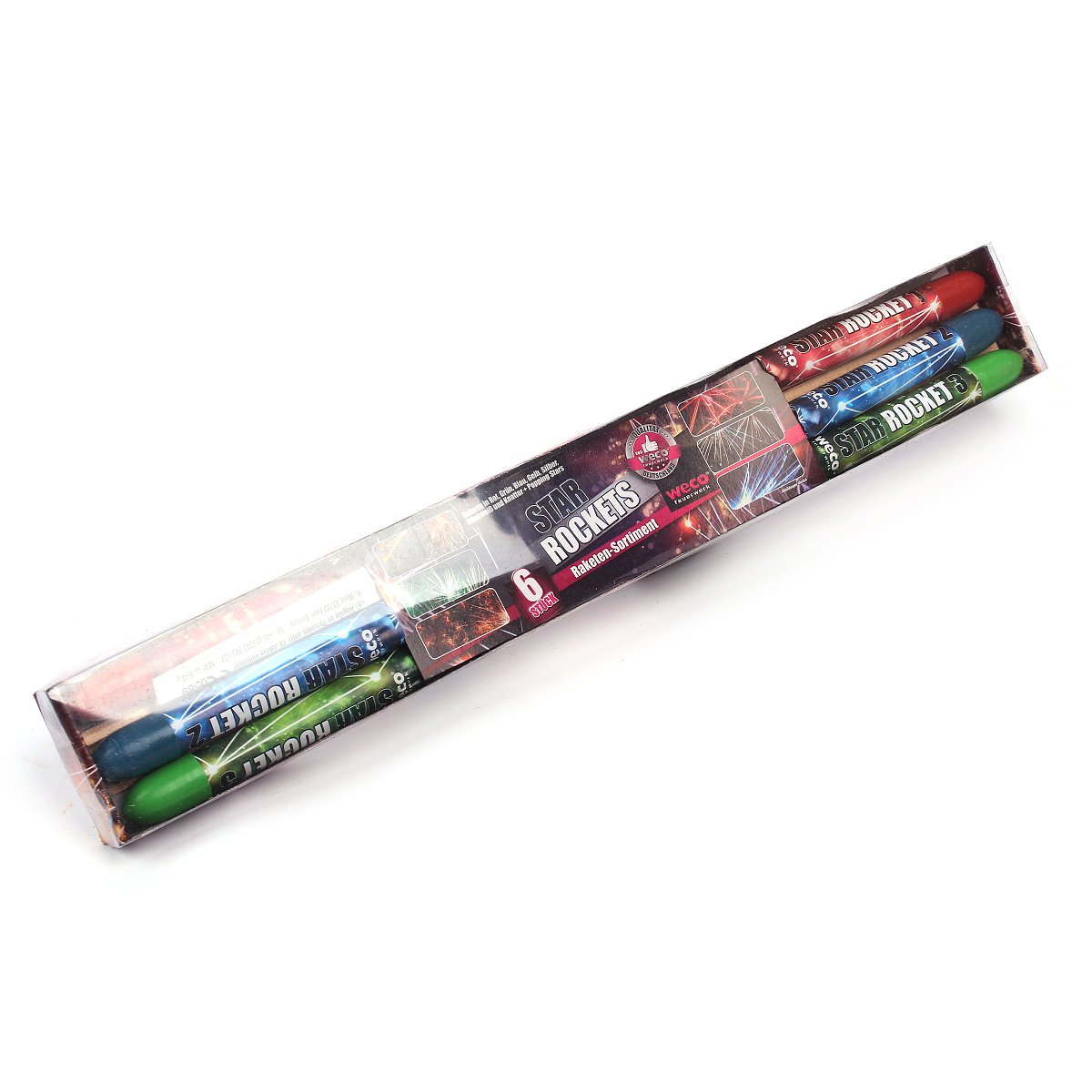 Weco Star Rockets 6er - Feuerwerksvitrine
