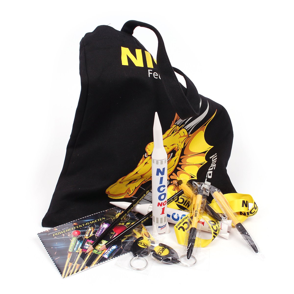 Nico Merch-Konvolut 5 Gratisartikel - Feuerwerksvitrine