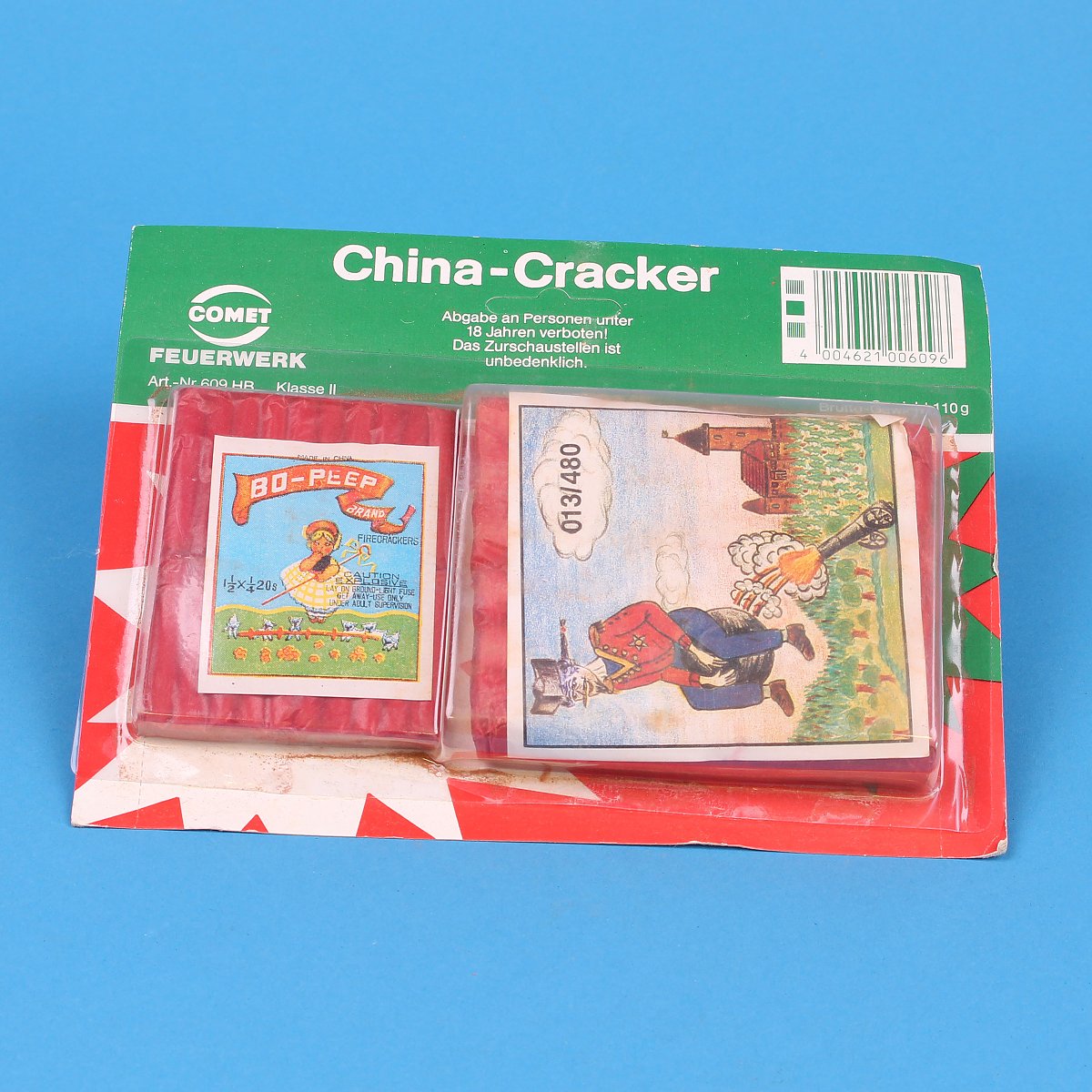 Comet China-Cracker Blister - Feuerwerksvitrine