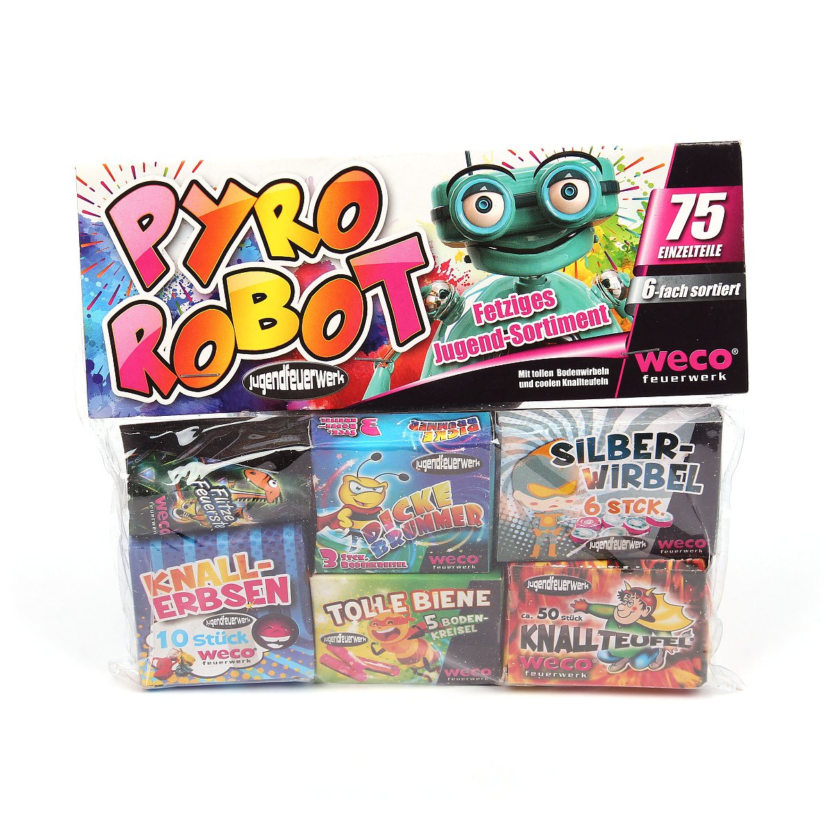 Weco Pyro Robot Jugendsortiment - Feuerwerksvitrine