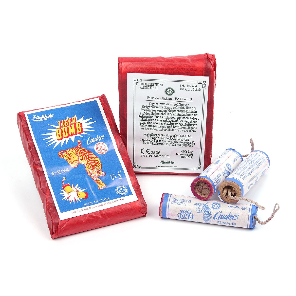 Funke Tiger Bomb China Böller C - Feuerwerksvitrine