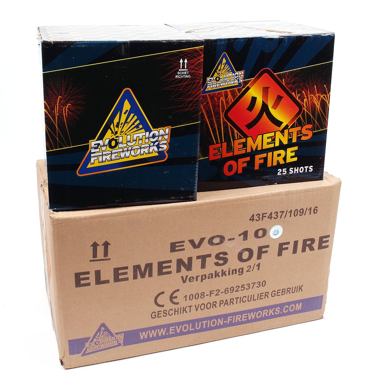 Evolution Elements of Fire - Feuerwerksvitrine