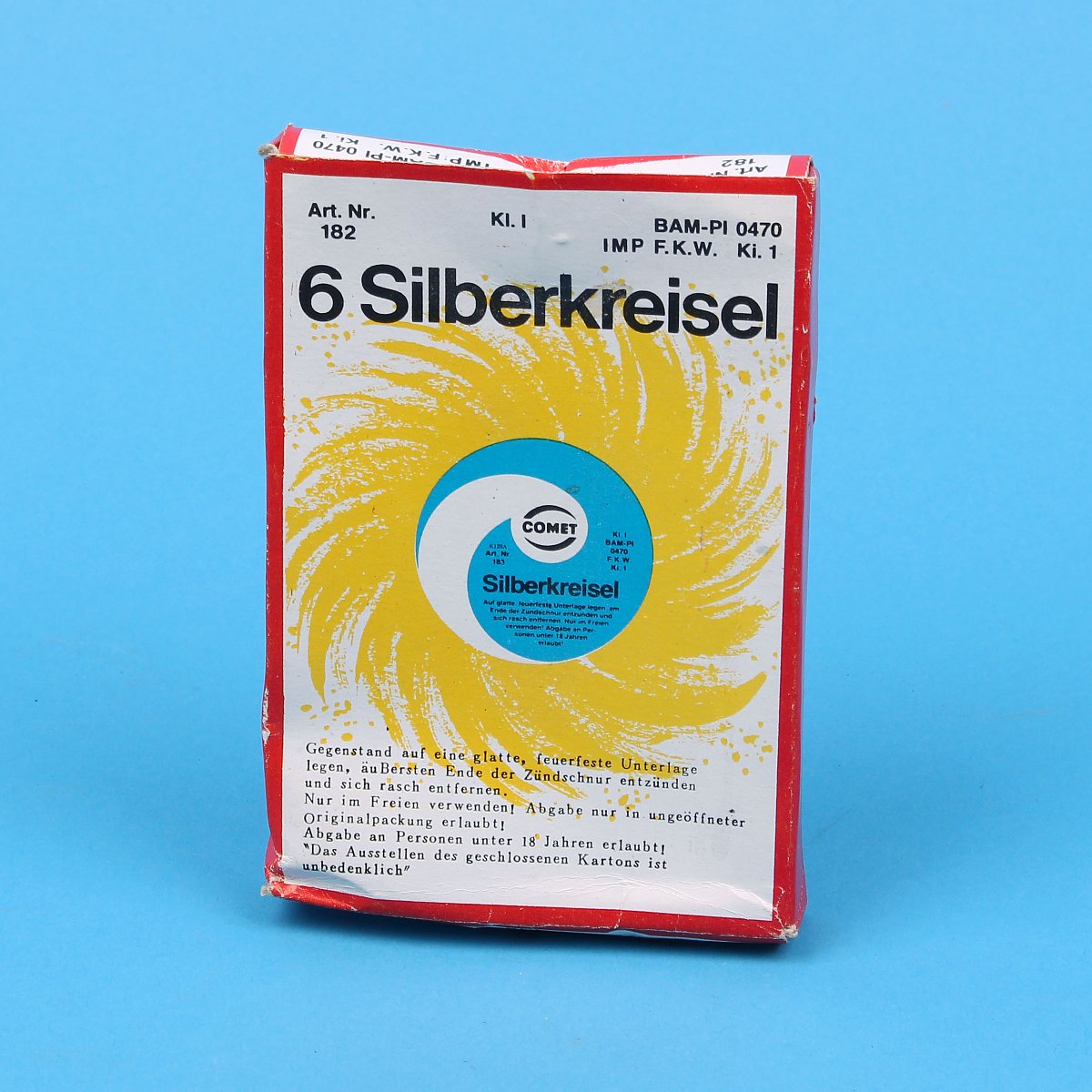 Comet Silberkreisel - Feuerwerksvitrine