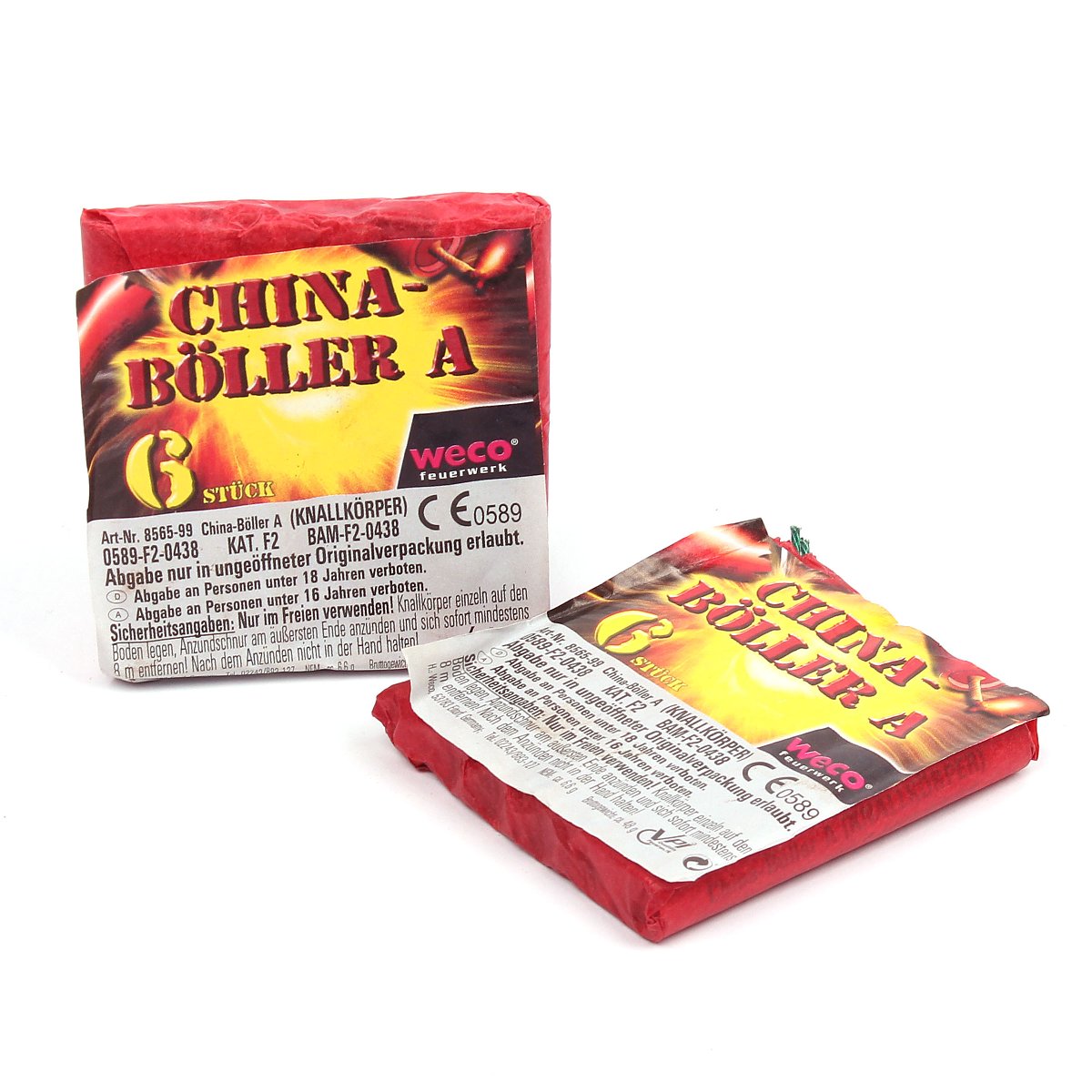 Weco China Böller A Päckchen F2 - Feuerwerksvitrine