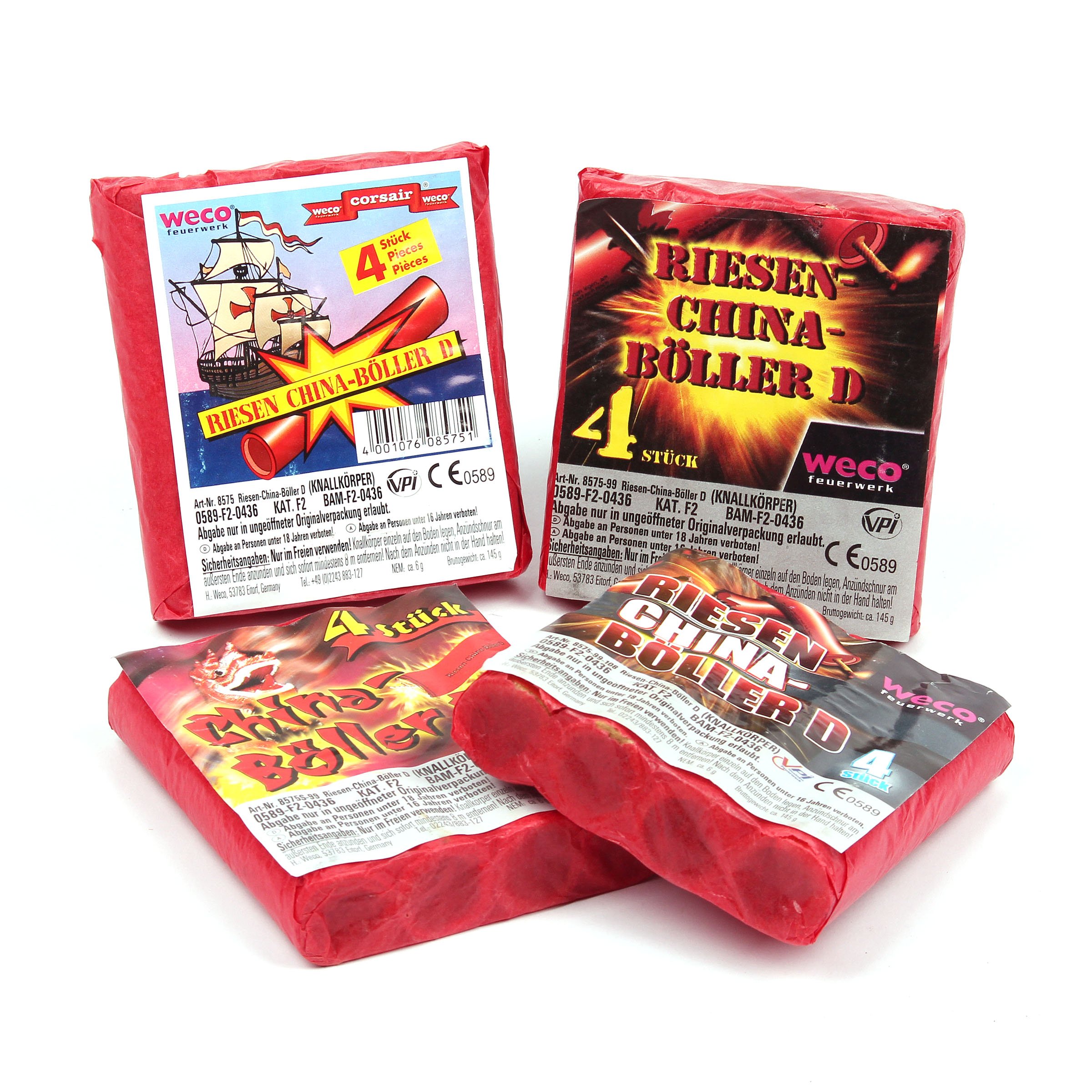 Weco China Böller D Päckchen F2 Standard - Feuerwerksvitrine