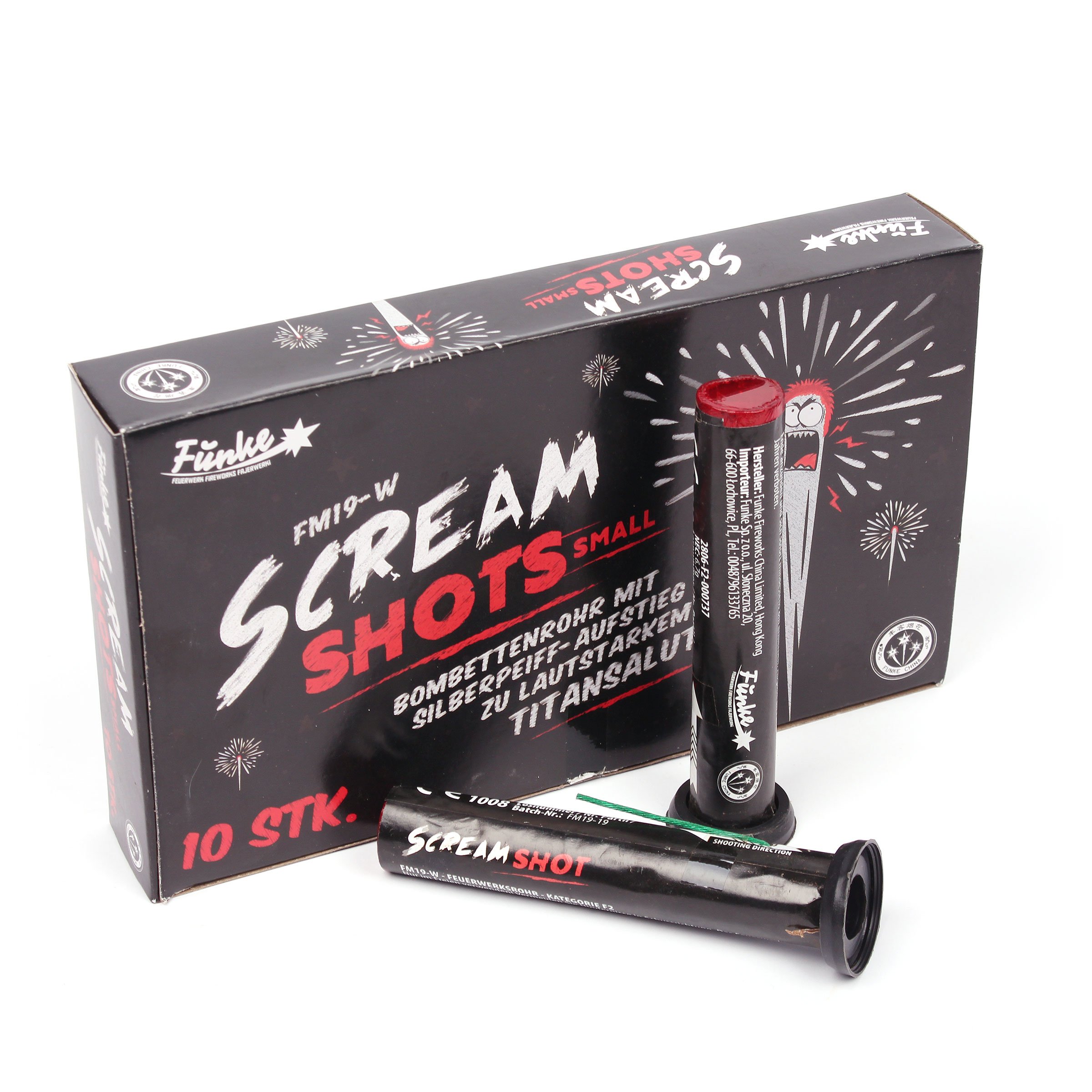 Funke Scream Shots einzeln (1. Charge) - Feuerwerksvitrine