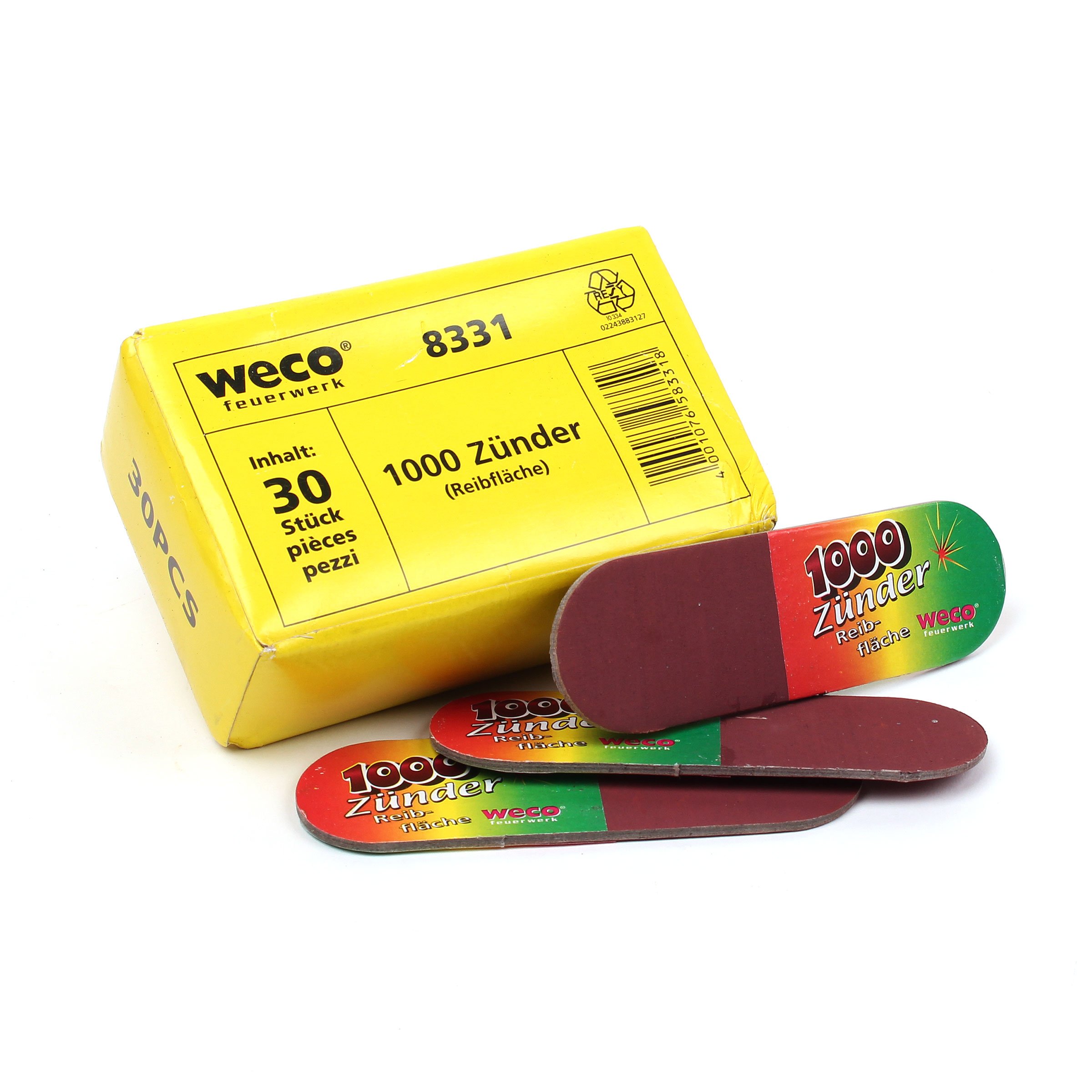 Weco 1000 Zünder Reibbrett - Feuerwerksvitrine