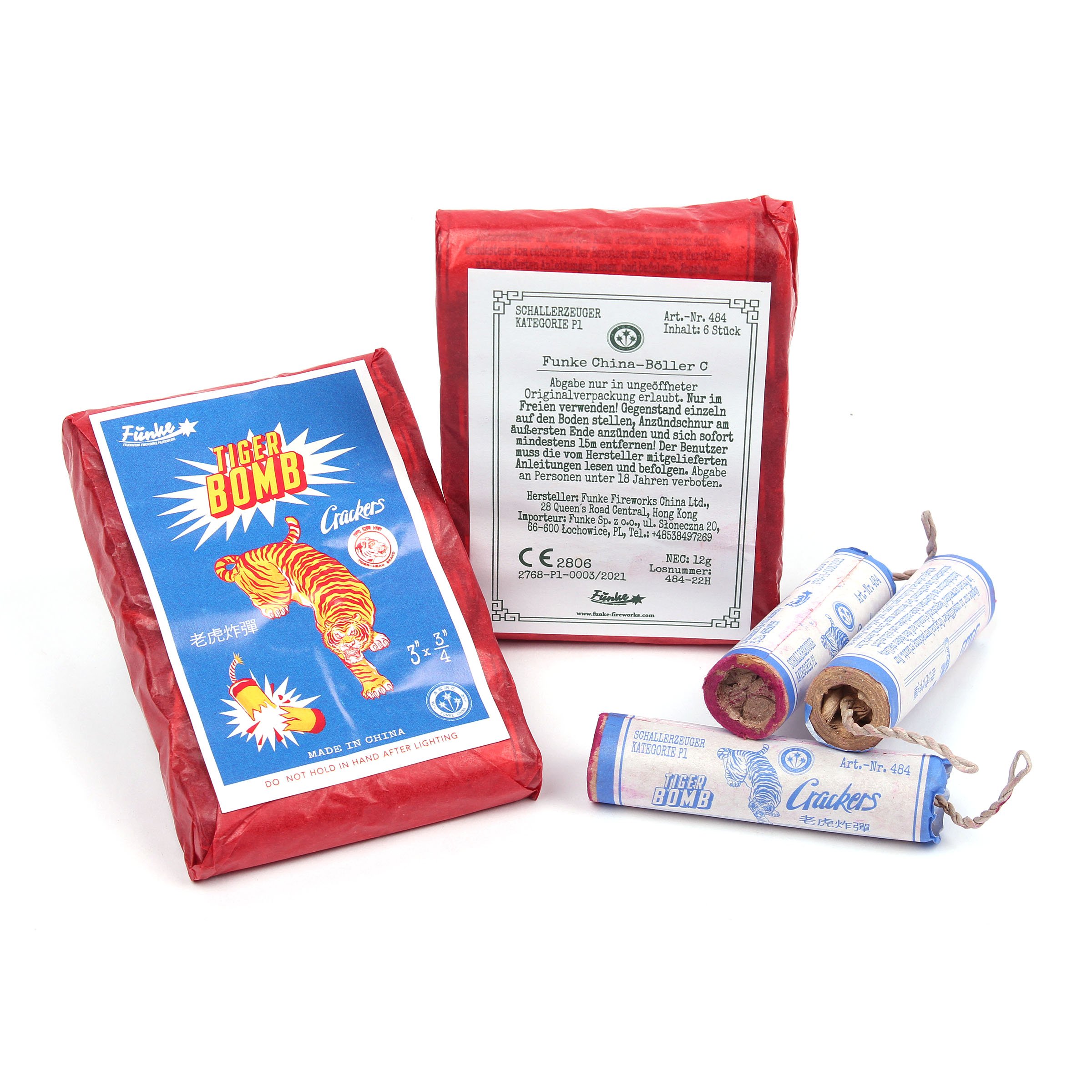 Funke Tiger Bomb China Böller C - Feuerwerksvitrine
