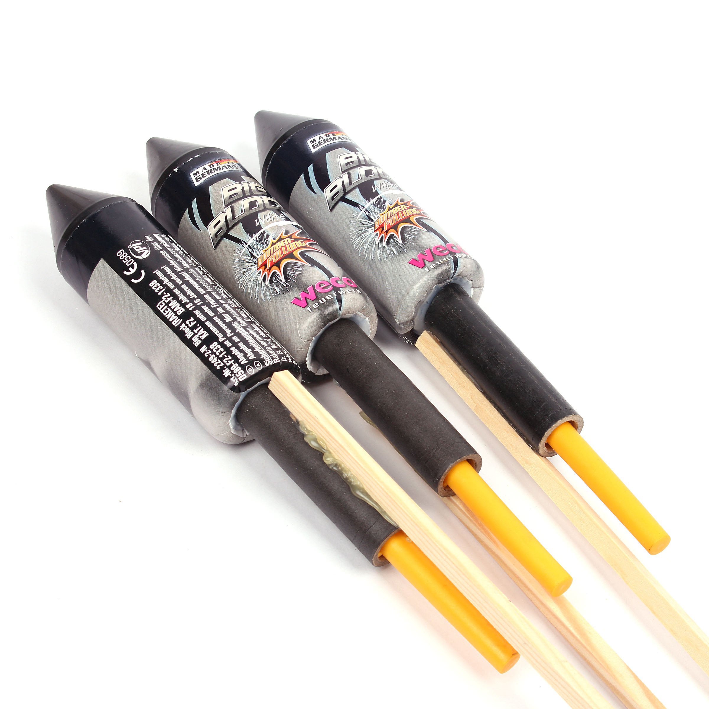 Weco Big Block Rakete MiG silber - Feuerwerksvitrine