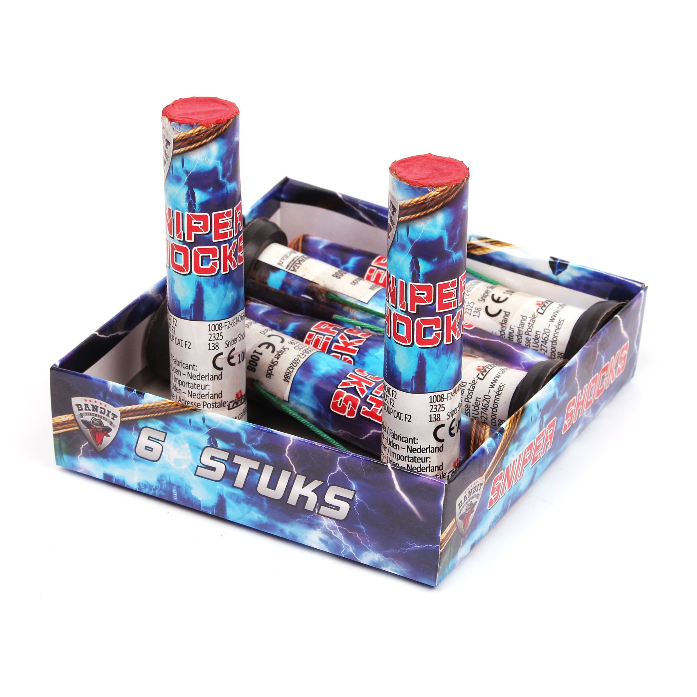 Cafferata Vuurwerk Sniper Shocks - Feuerwerksvitrine