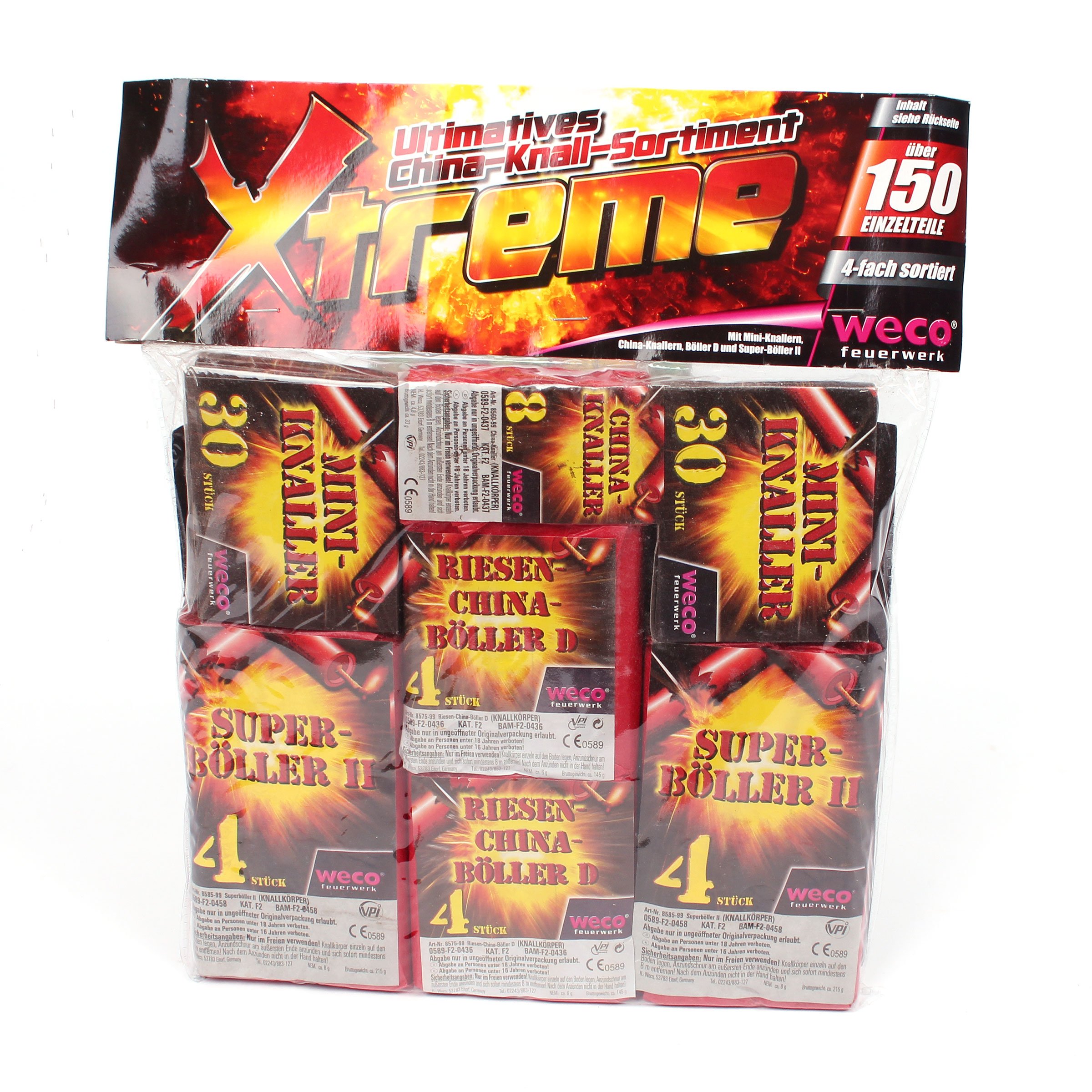 Weco Xtreme Böllersortiment - Feuerwerksvitrine