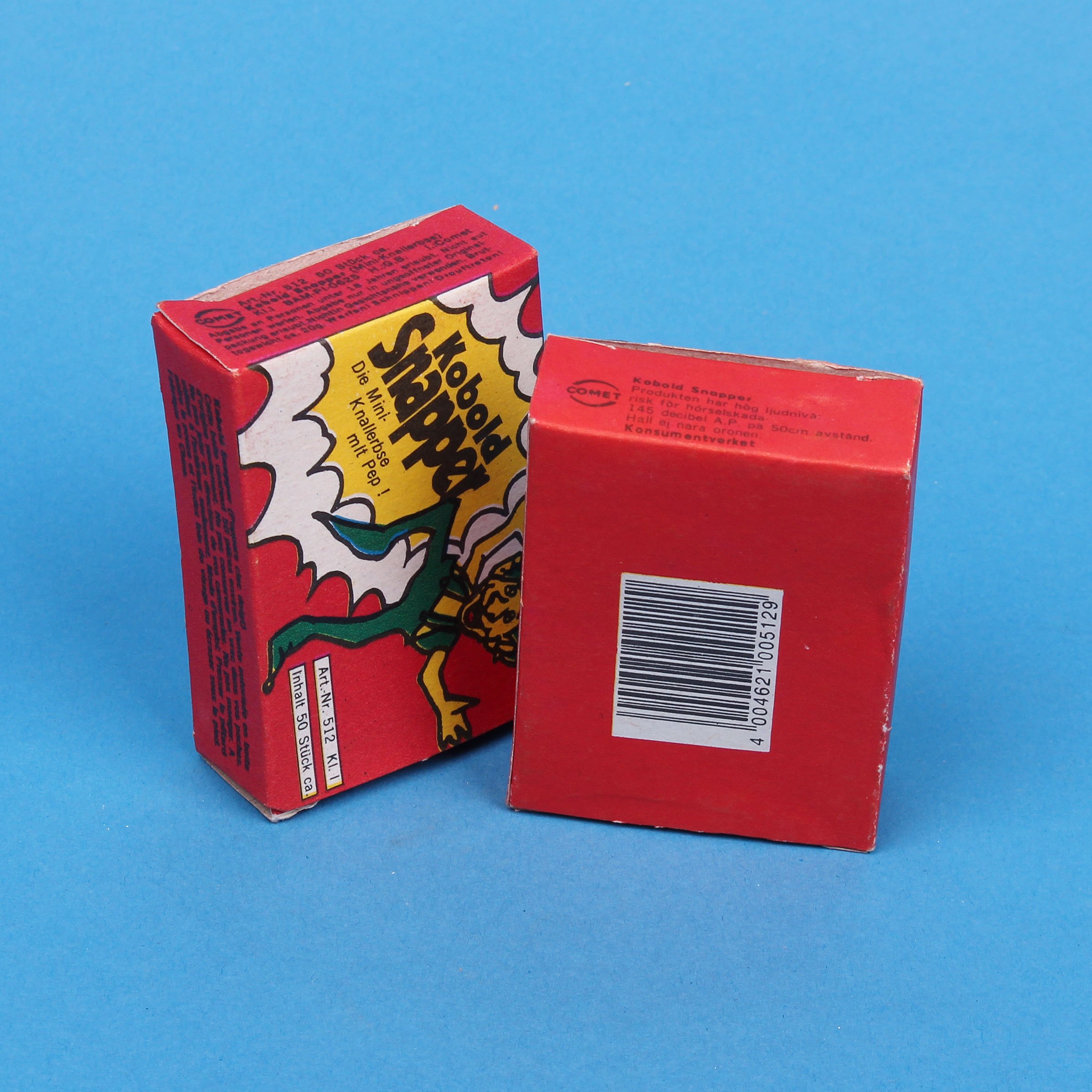 Comet Kobold Snapper 90er Jahre Logo rustikal - Feuerwerksvitrine
