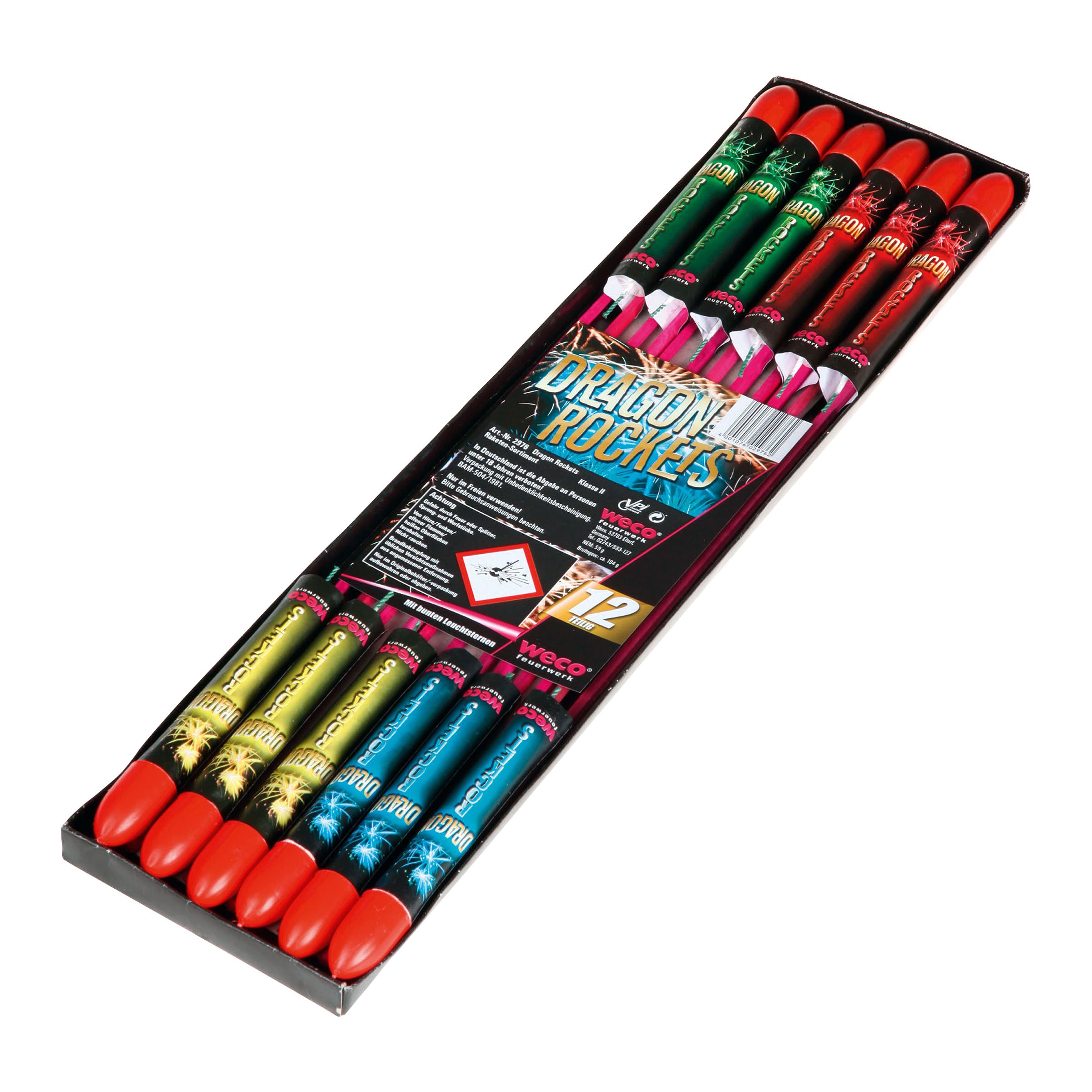 Weco Dragon Rockets - Feuerwerksvitrine